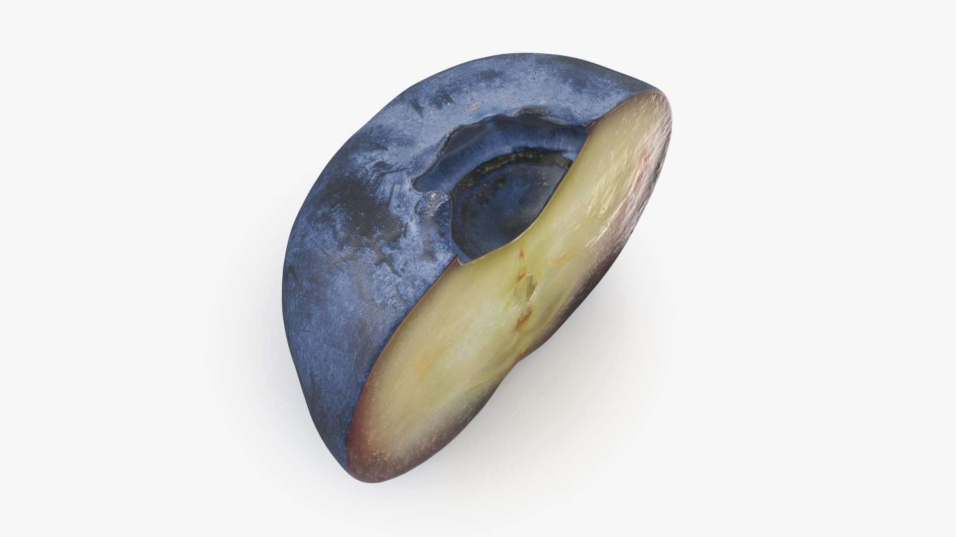 3D Half Blueberry - TurboSquid 2198995