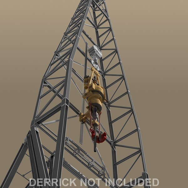 derrick component drive drilling 3d model