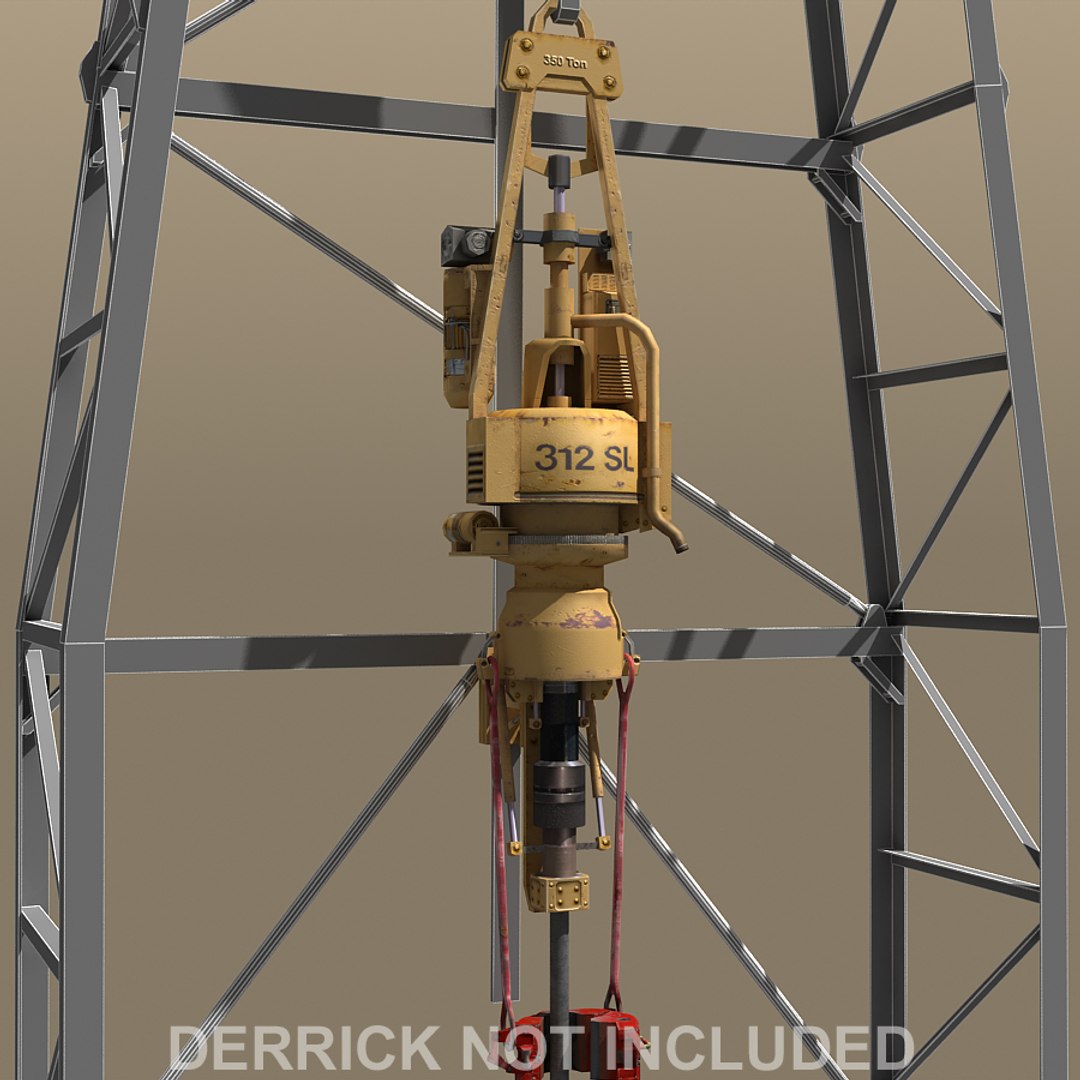 Derrick Component Drive Drilling 3d Model