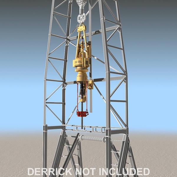 derrick component drive drilling 3d model