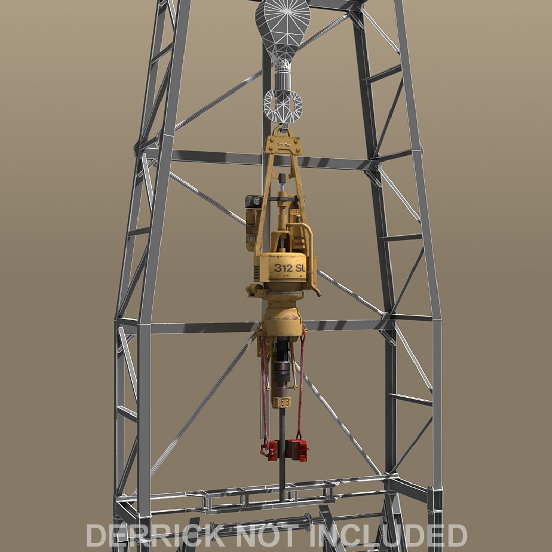 Derrick Component Drive Drilling 3d Model