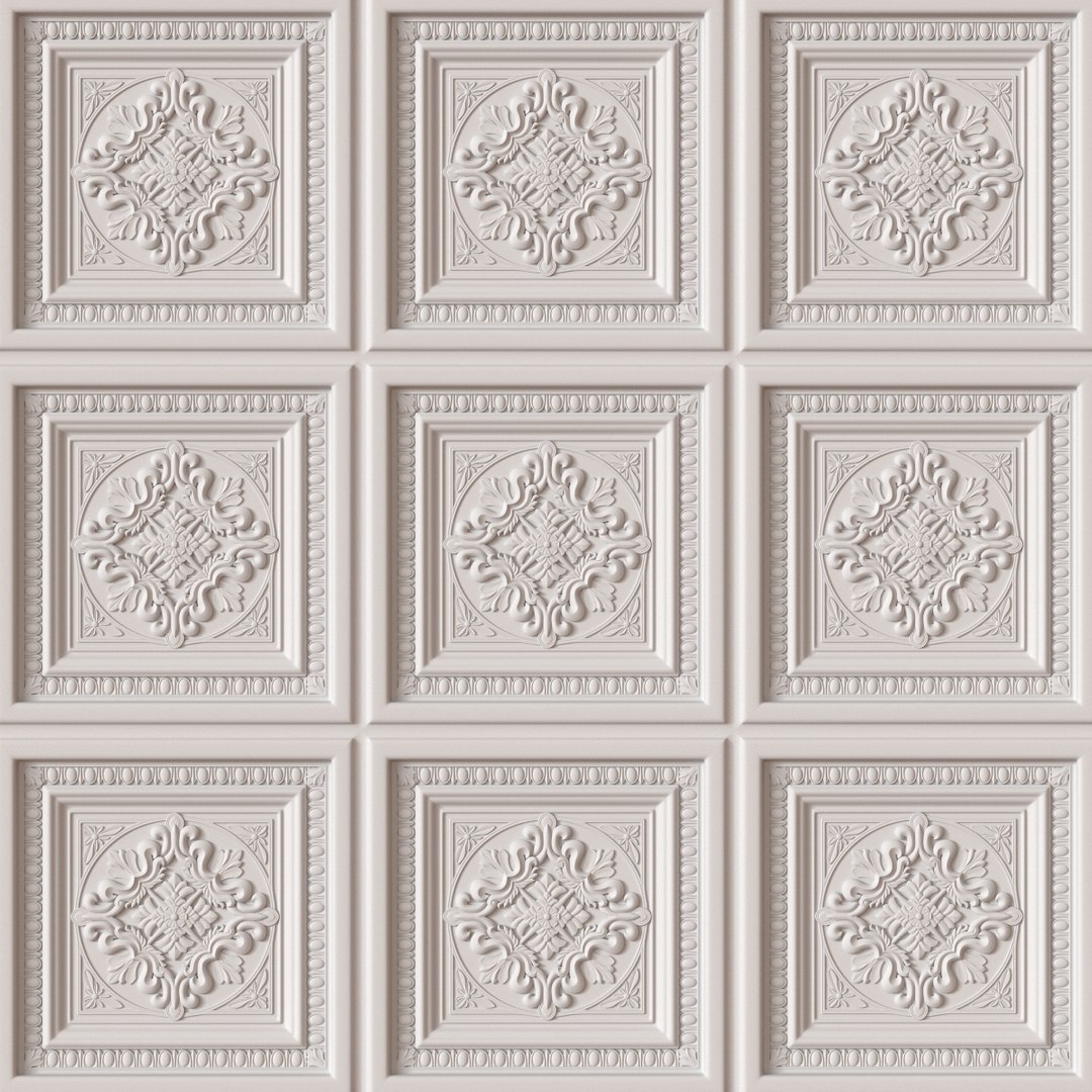 3d Model Decorative Ceiling Tile