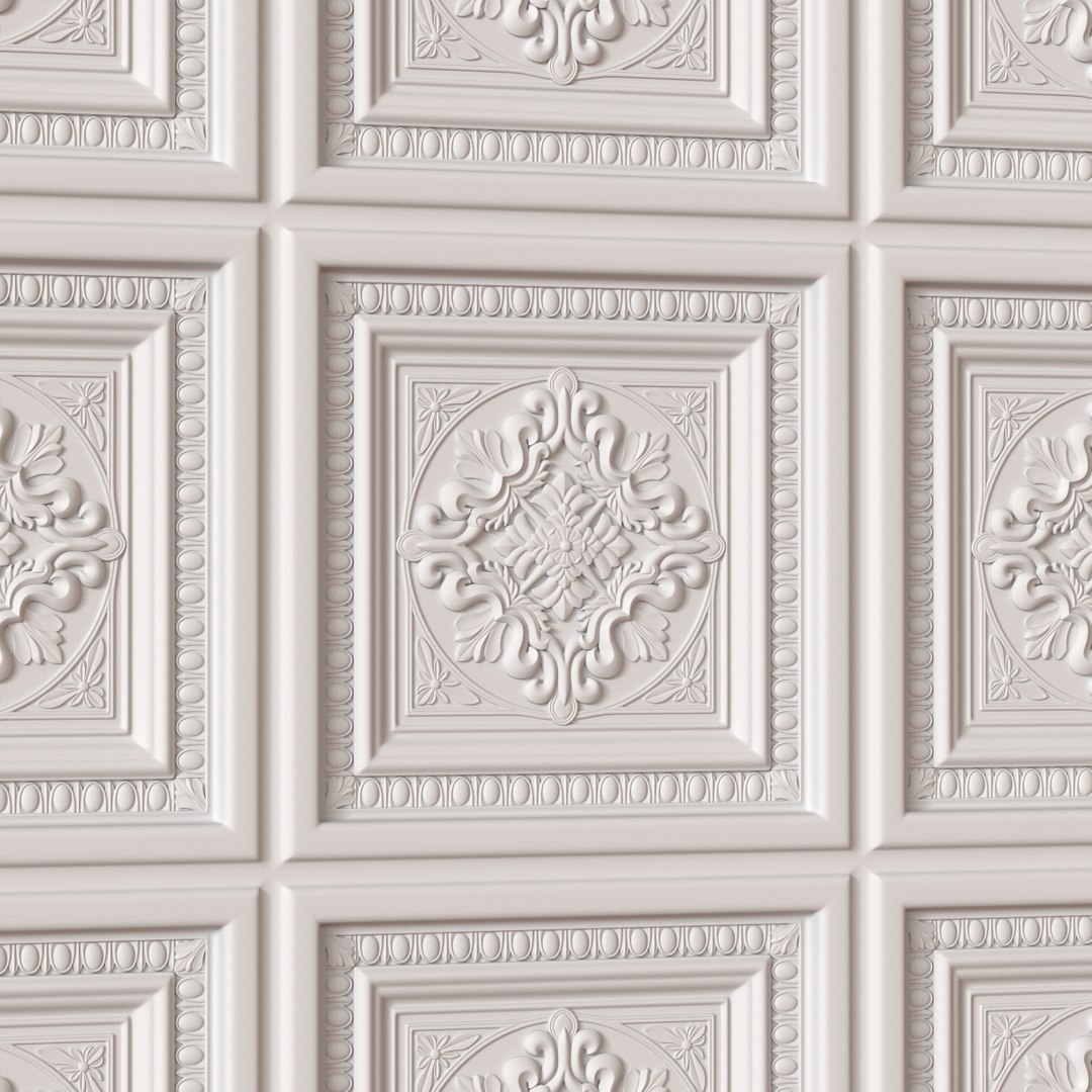 3d Model Decorative Ceiling Tile