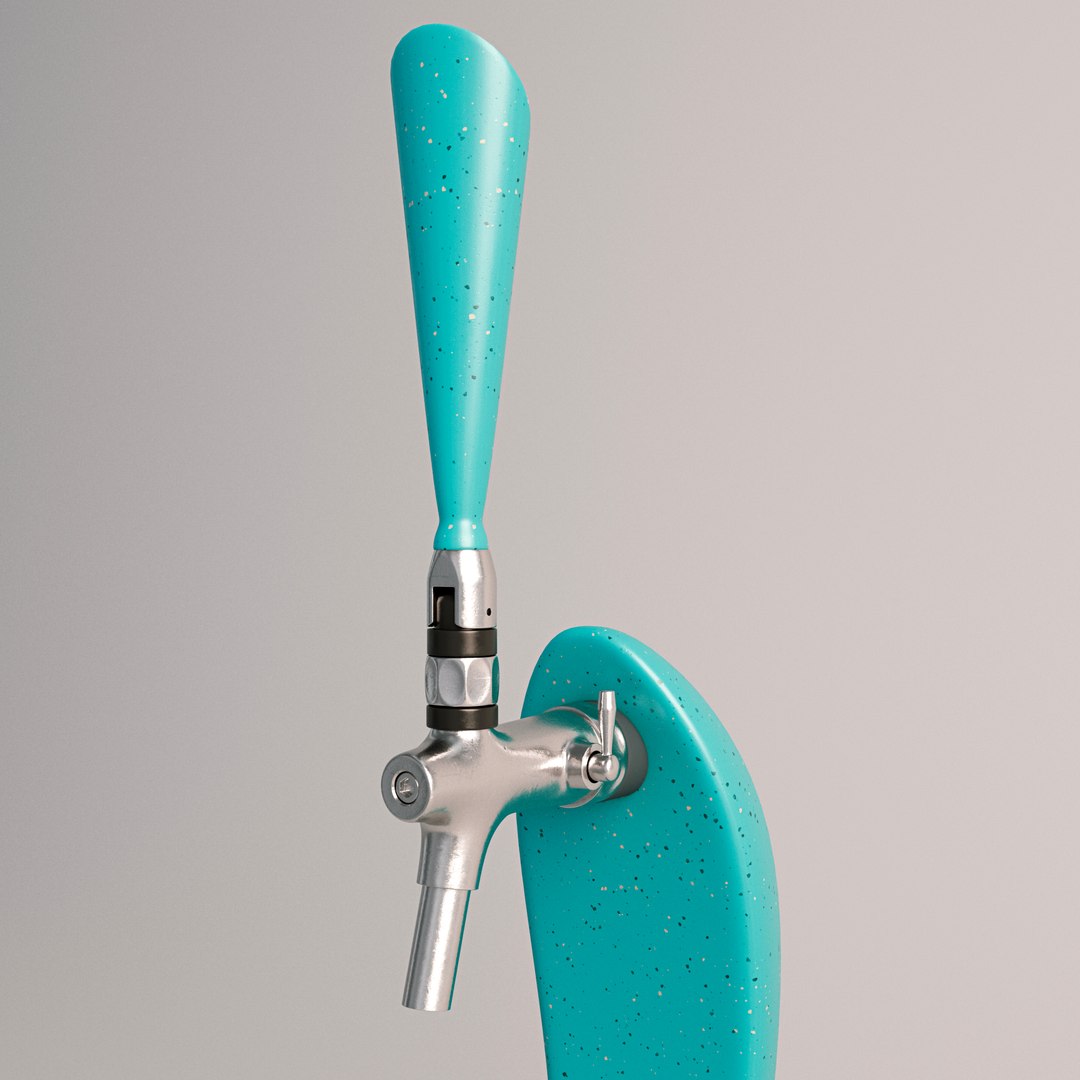 Curvy Beer Tap 3D - TurboSquid 2072232