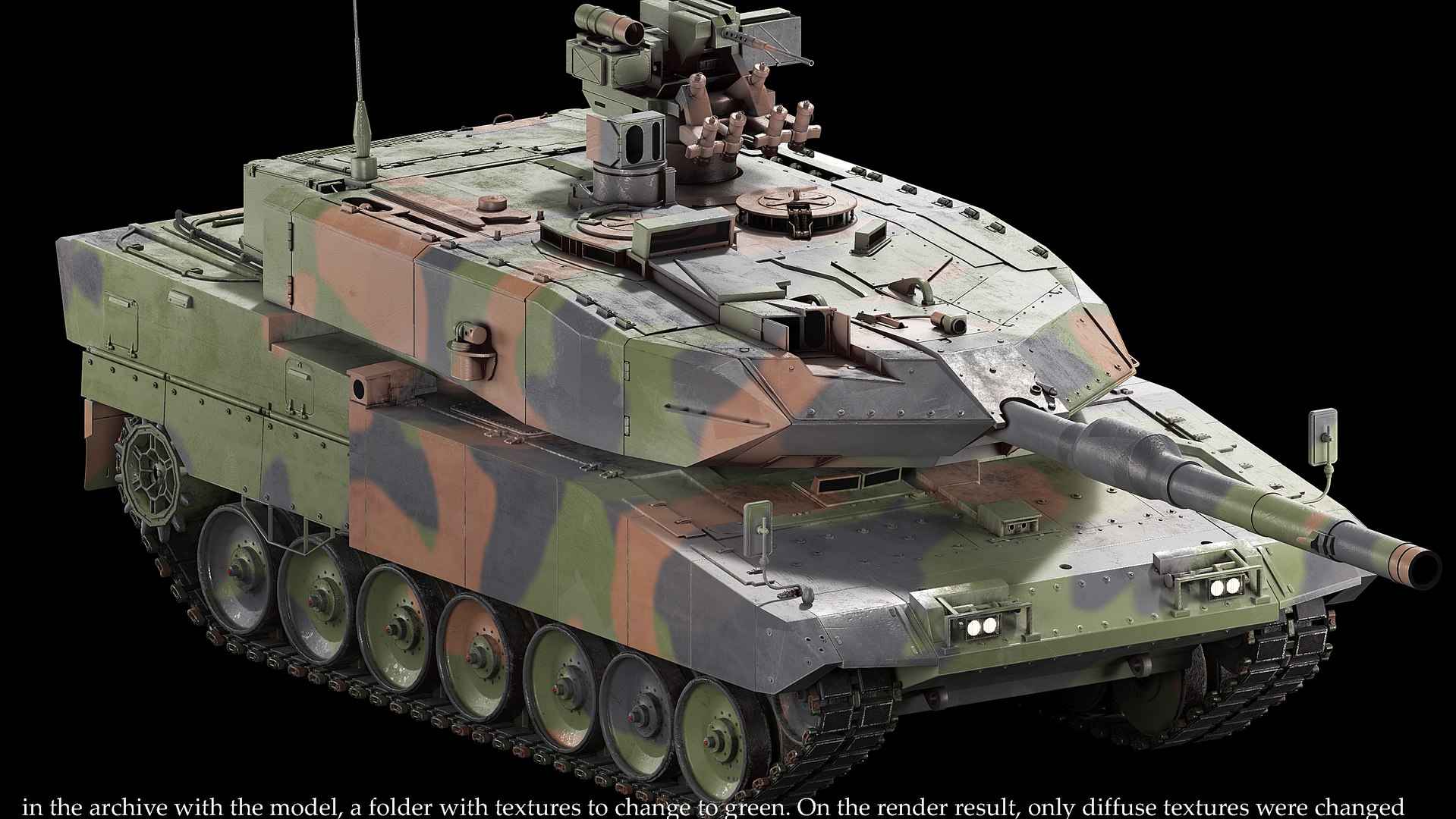 Leopard 2A7 3D model - TurboSquid 1930273