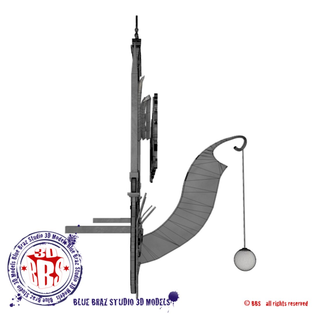 Wrought Iron Sign Board 3d 3ds