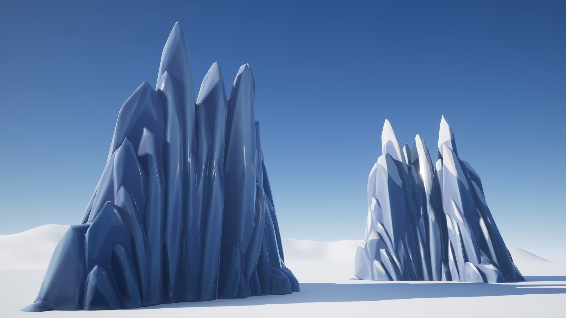 Stylized Ice Formations 3D Model - TurboSquid 1520847