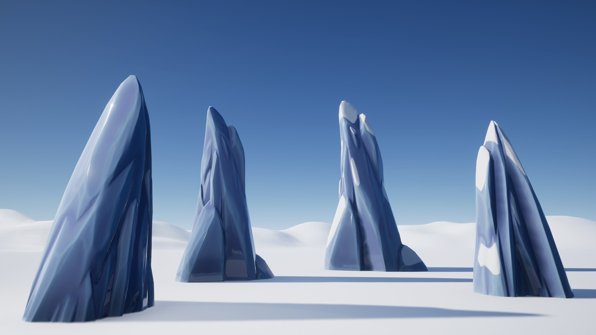 Stylized Ice Formations 3D Model - TurboSquid 1520847