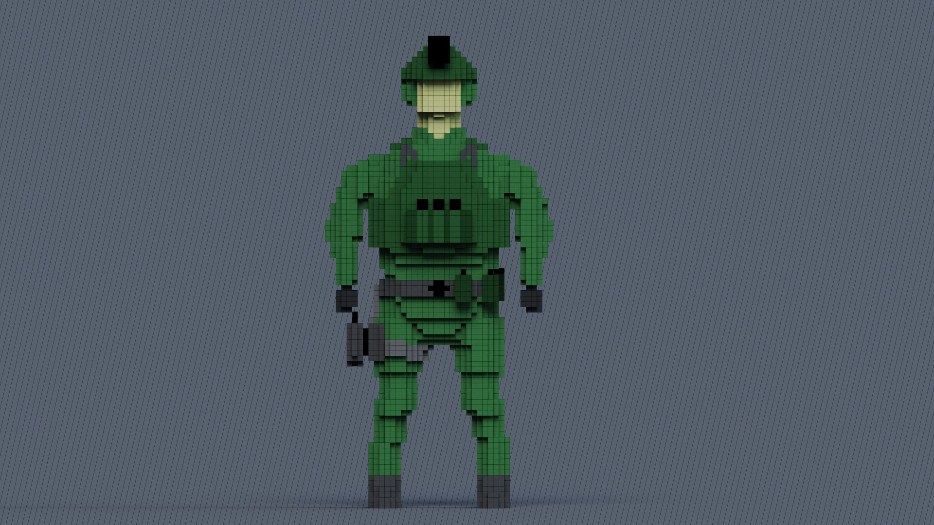 Voxel Soldier 3D Model - TurboSquid 1980540