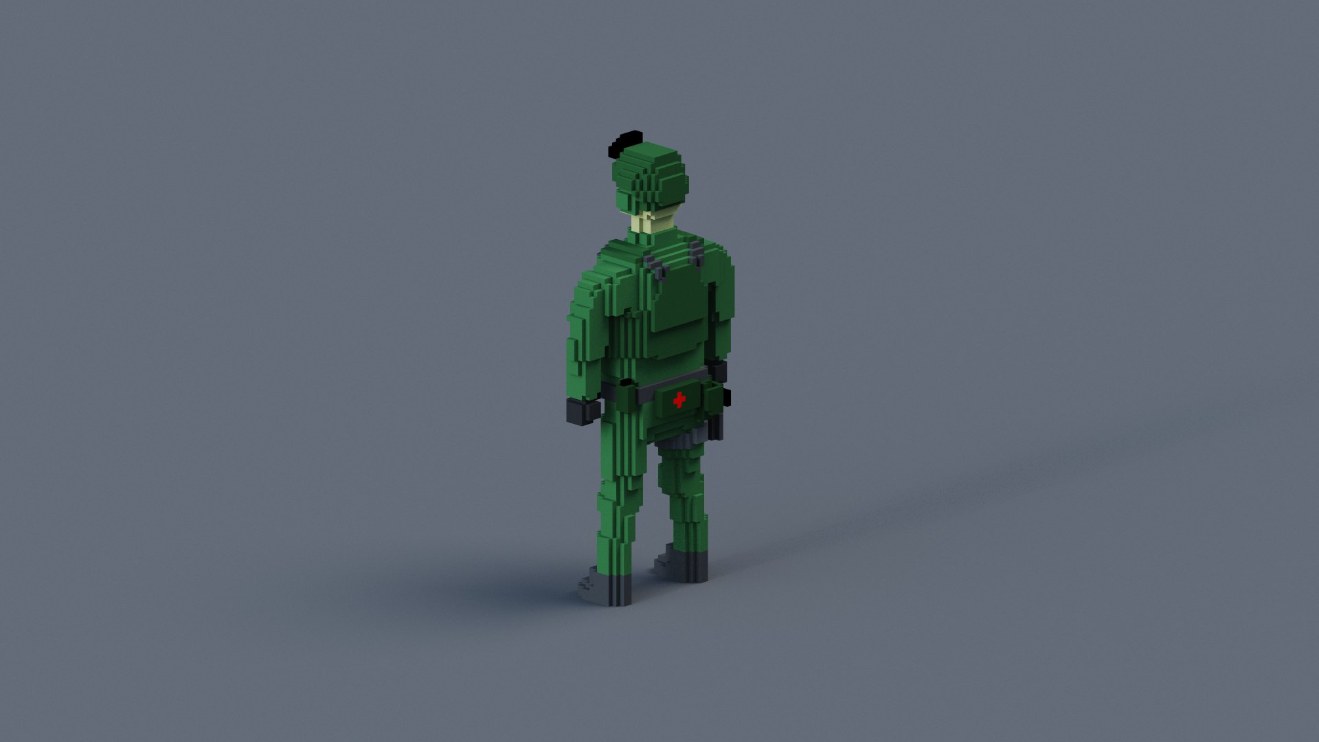 Voxel Soldier 3D Model - TurboSquid 1980540