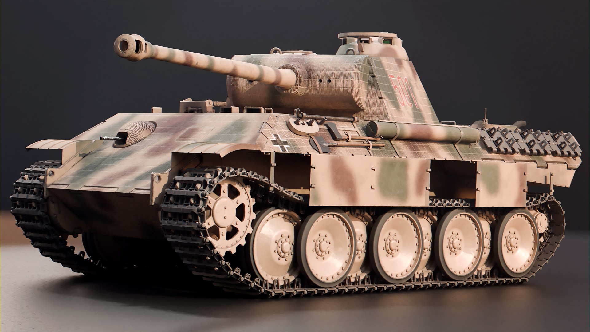 Panzer V Panther - 二战德国中型坦克3D模型 - TurboSquid 2402018