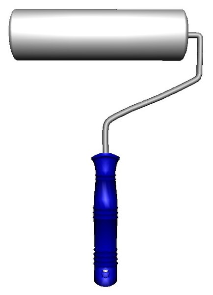 Paint roller 3D model - TurboSquid 1260440