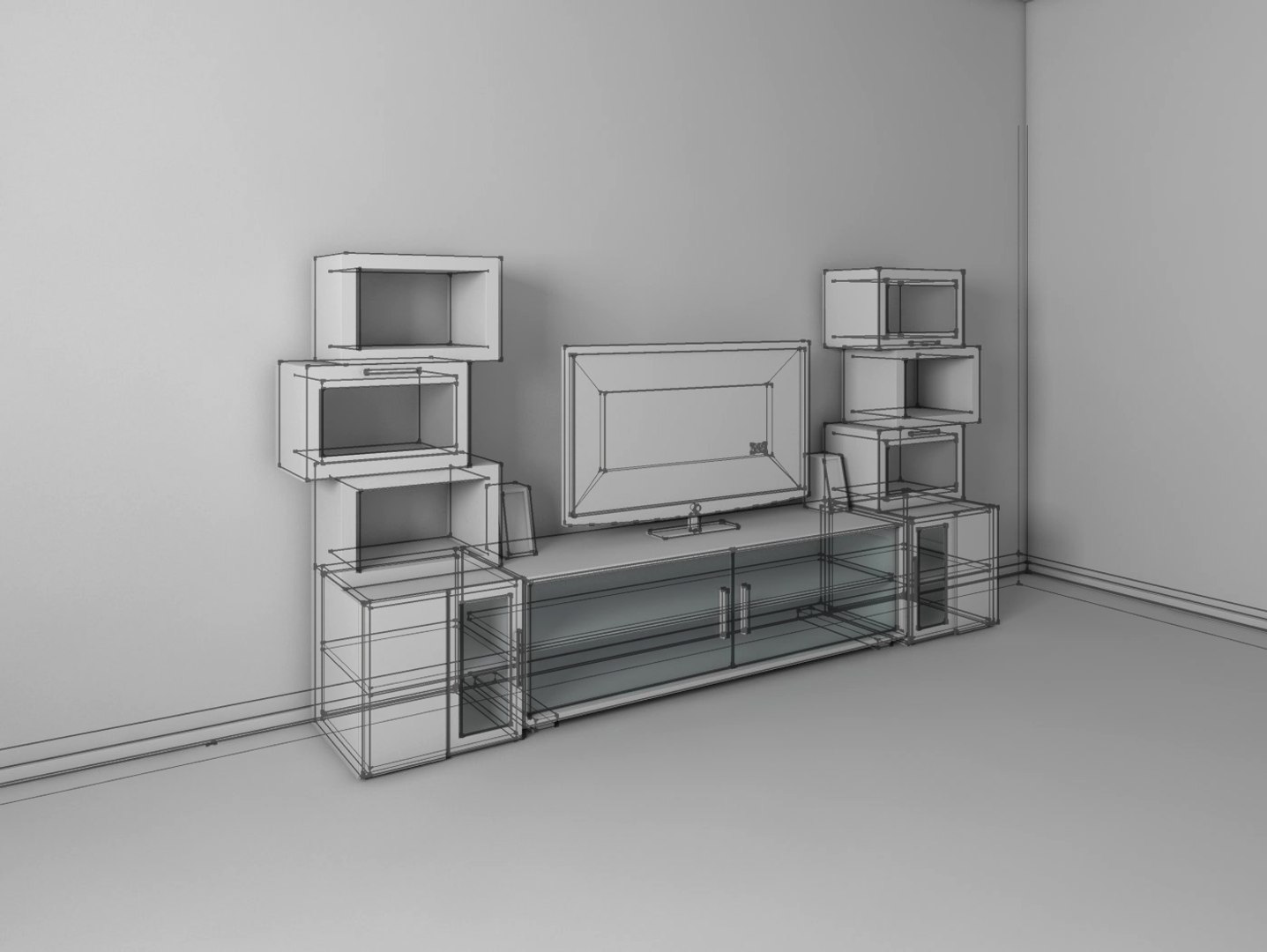 Tv Stand 3d Model