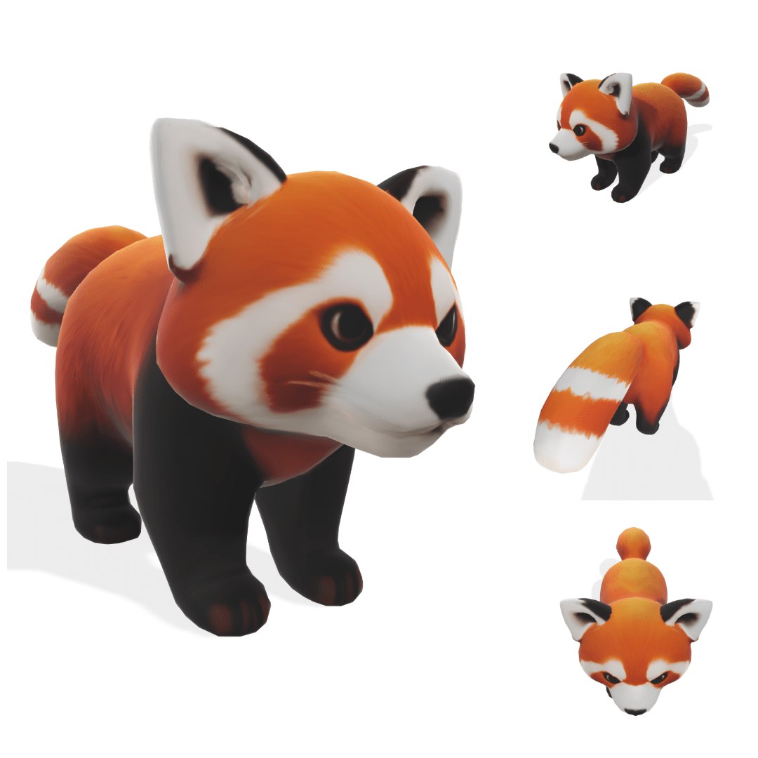 3D Playful Red Panda Model - TurboSquid 2324728