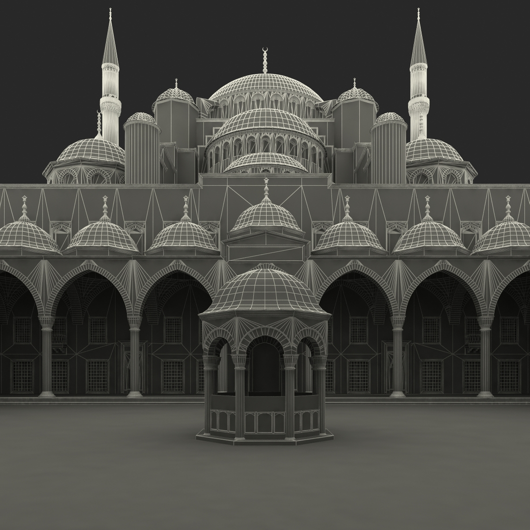sultan ahmed blue mosque 3d 3ds