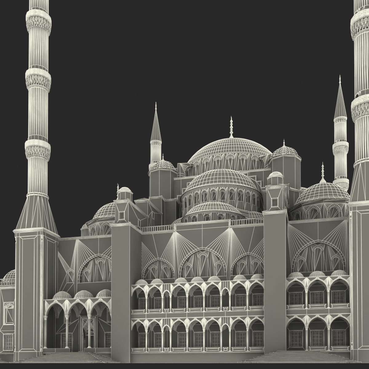 sultan ahmed blue mosque 3d 3ds
