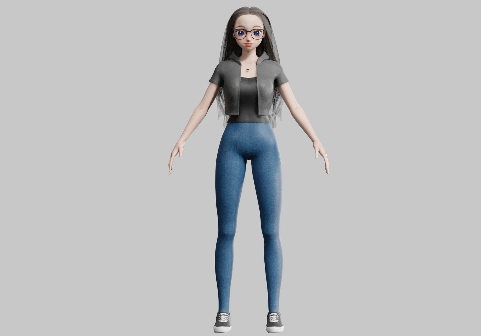 Basic Classic Girl V34714 3D Model - TurboSquid 2281733