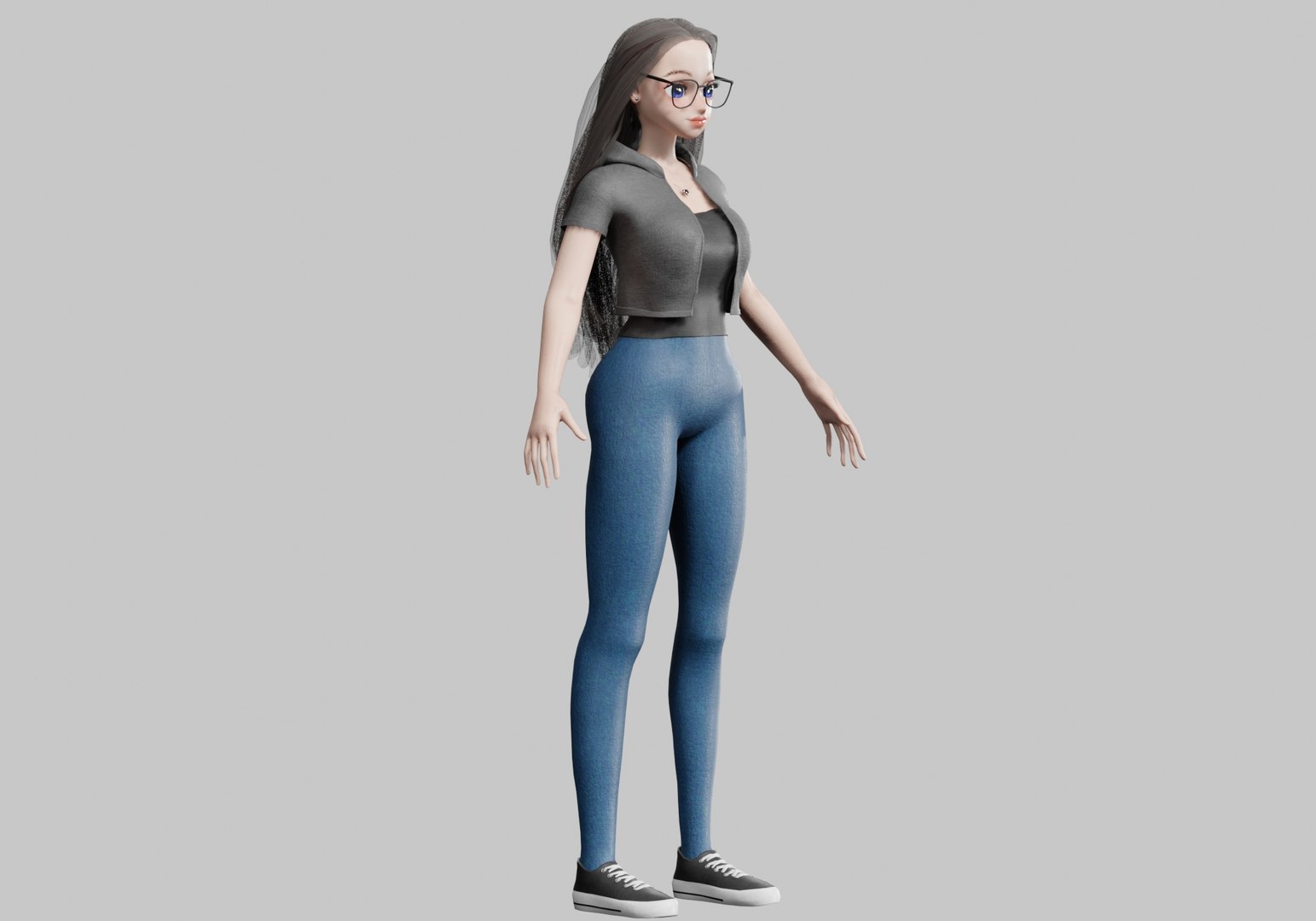 Basic Classic Girl V34714 3D Model - TurboSquid 2281733