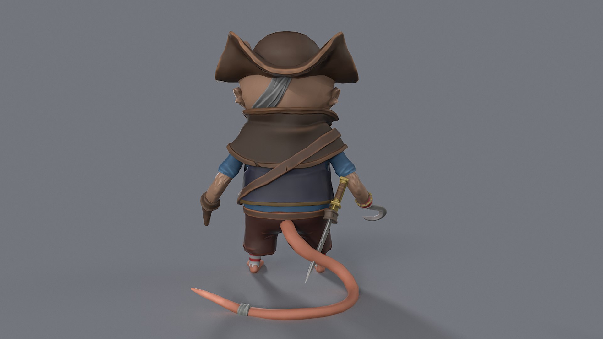 3D Mouse Pirate - TurboSquid 1673849