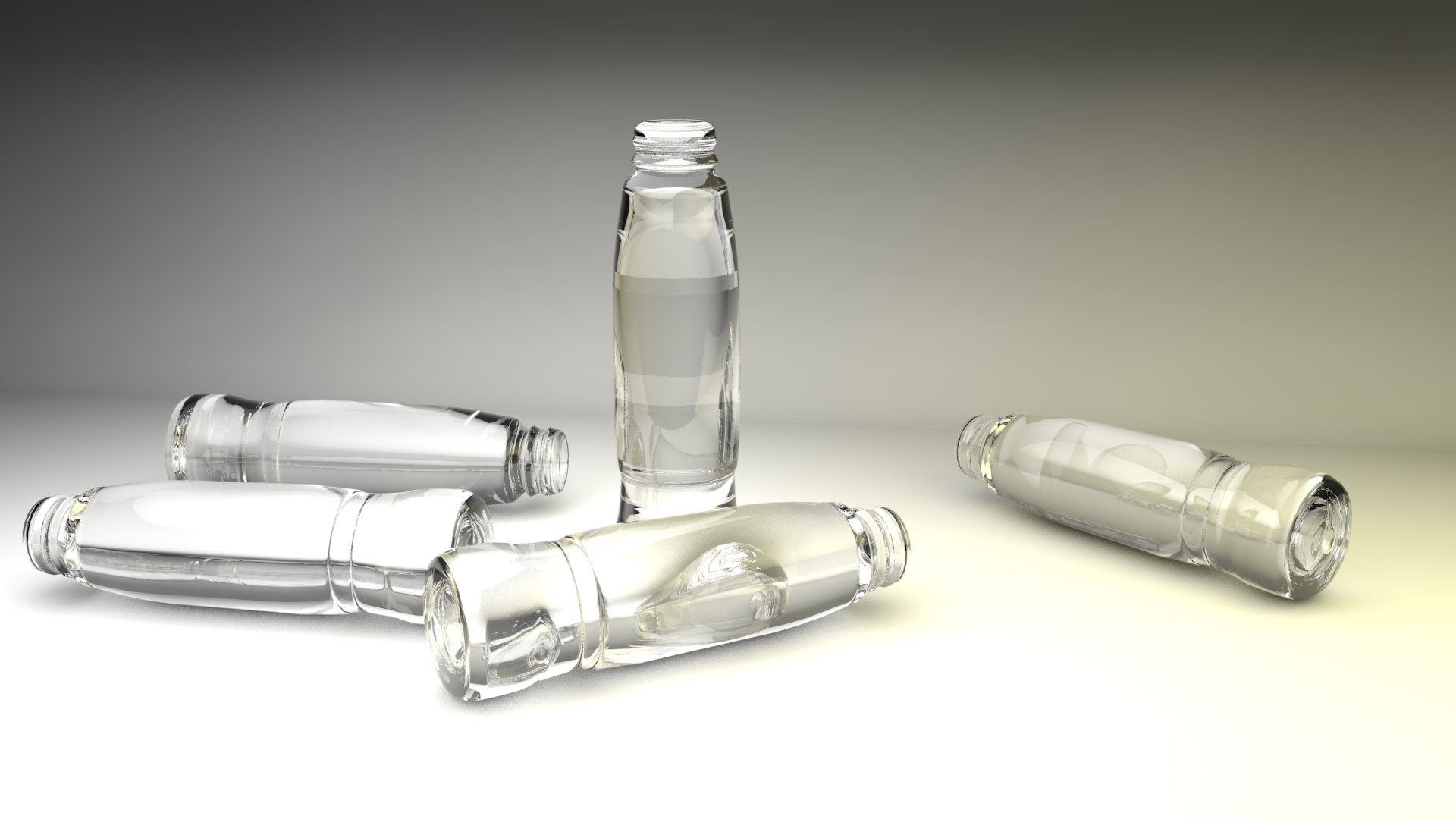 Cinema4d Glass Bottles