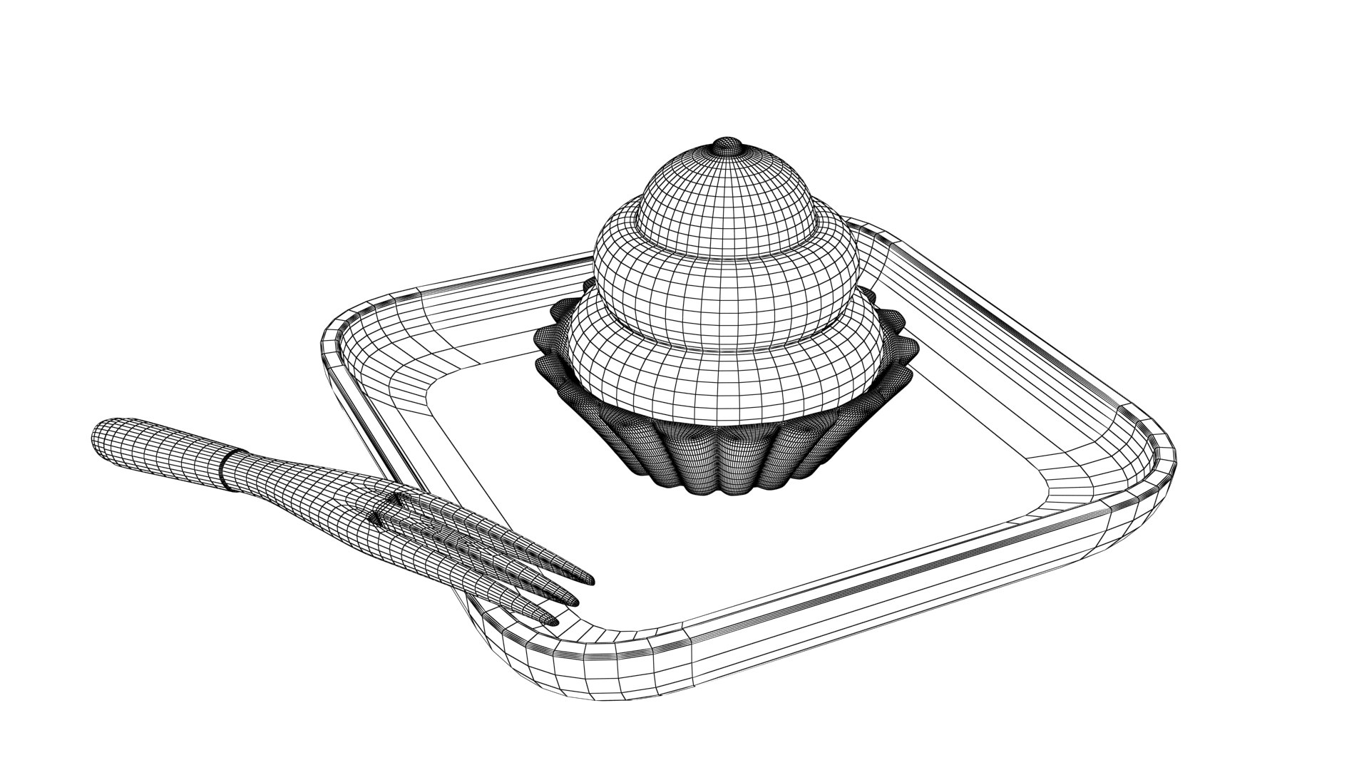 3D Japanese Cake 001 Model - TurboSquid 2255698