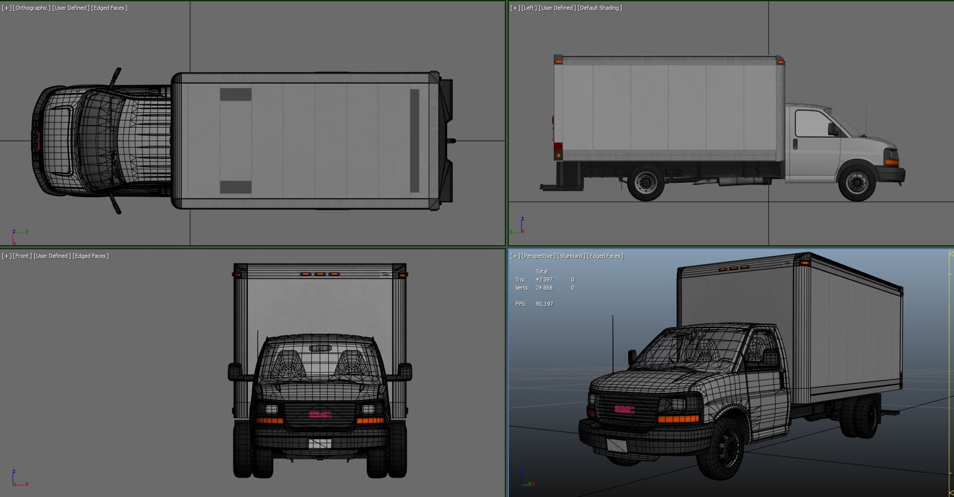 3D GMC Savanna 2005 Box Truck Model - TurboSquid 2060699