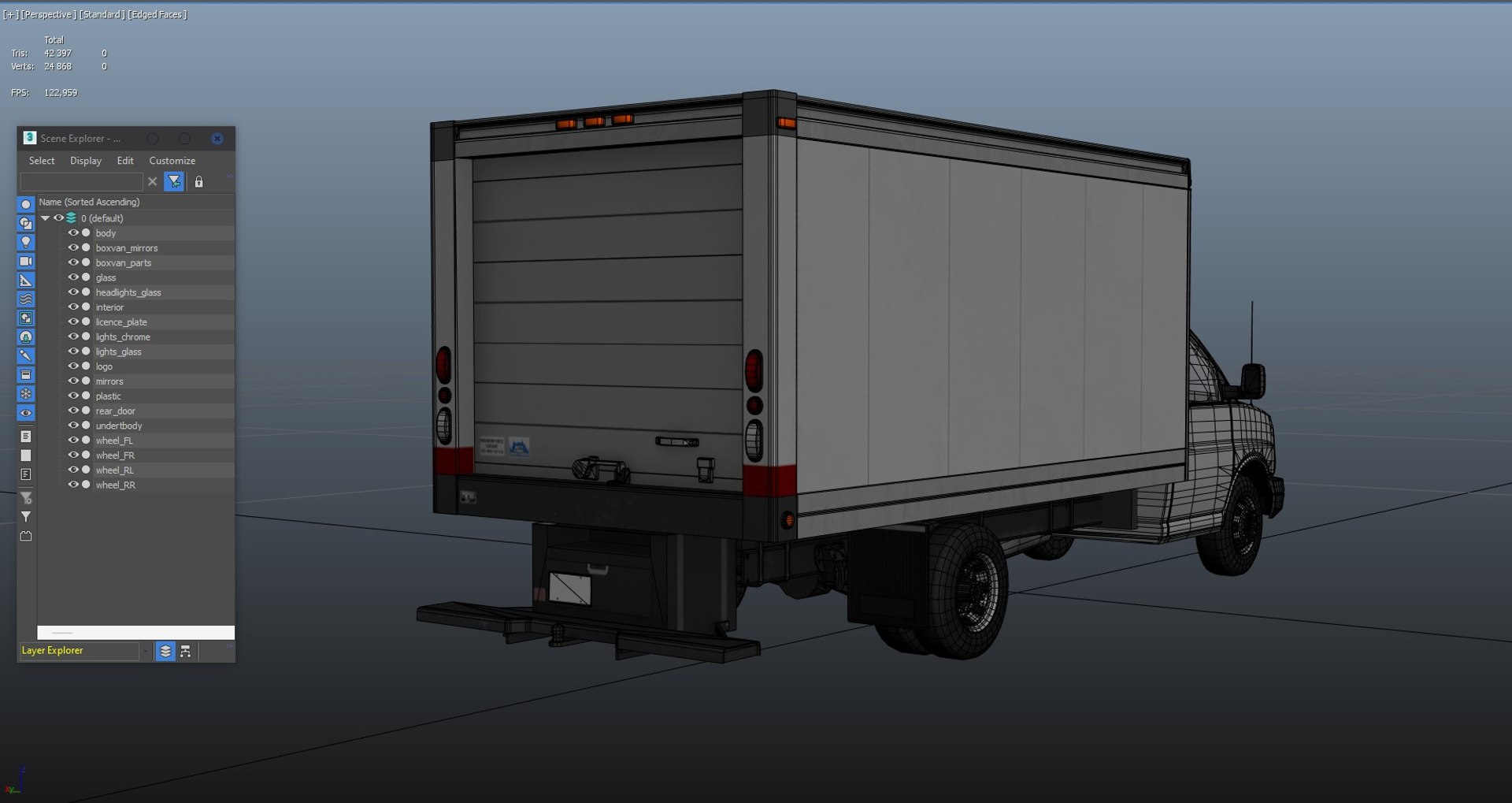 3D GMC Savanna 2005 Box Truck Model - TurboSquid 2060699