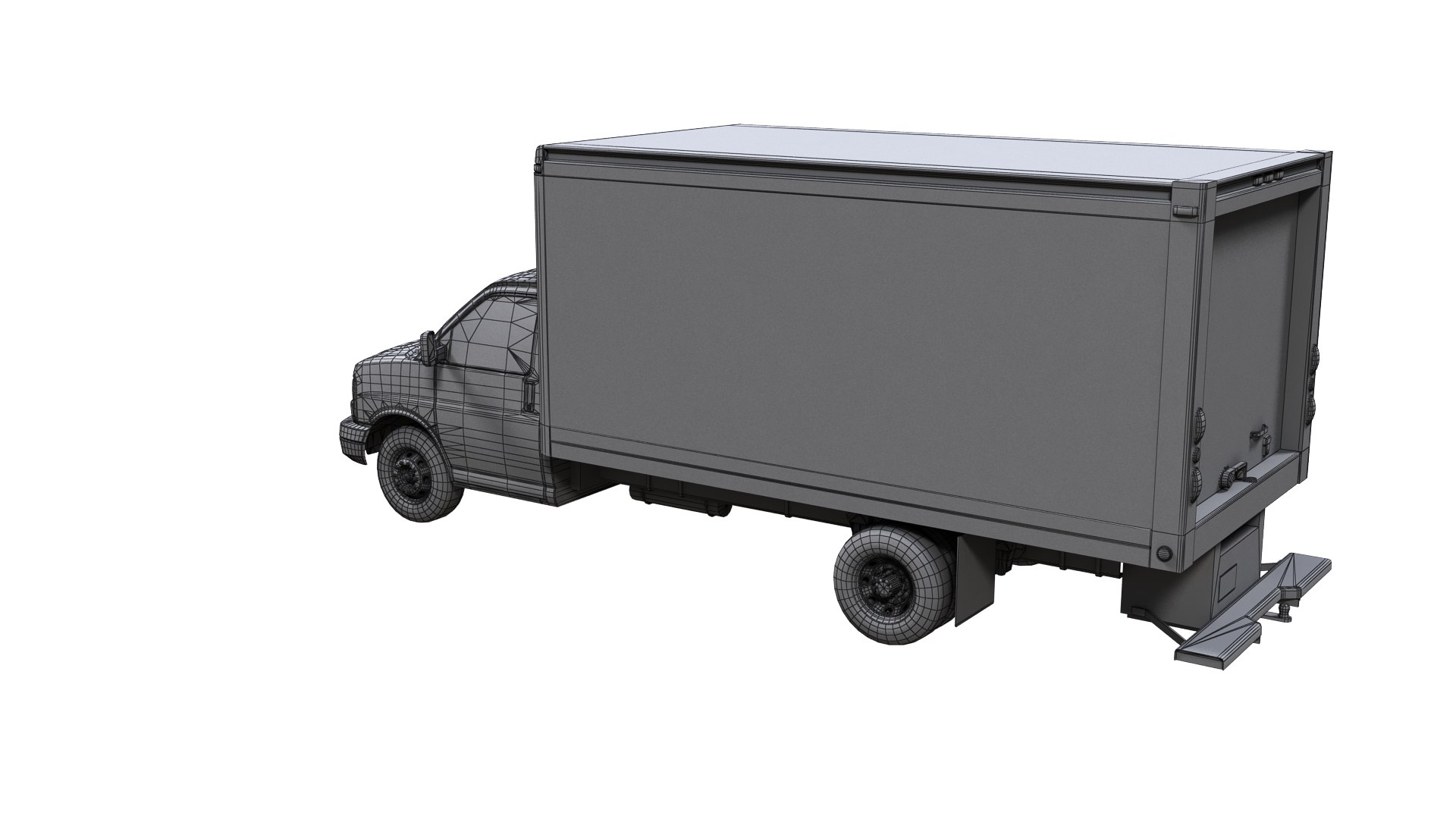 3D GMC Savanna 2005 Box Truck Model - TurboSquid 2060699