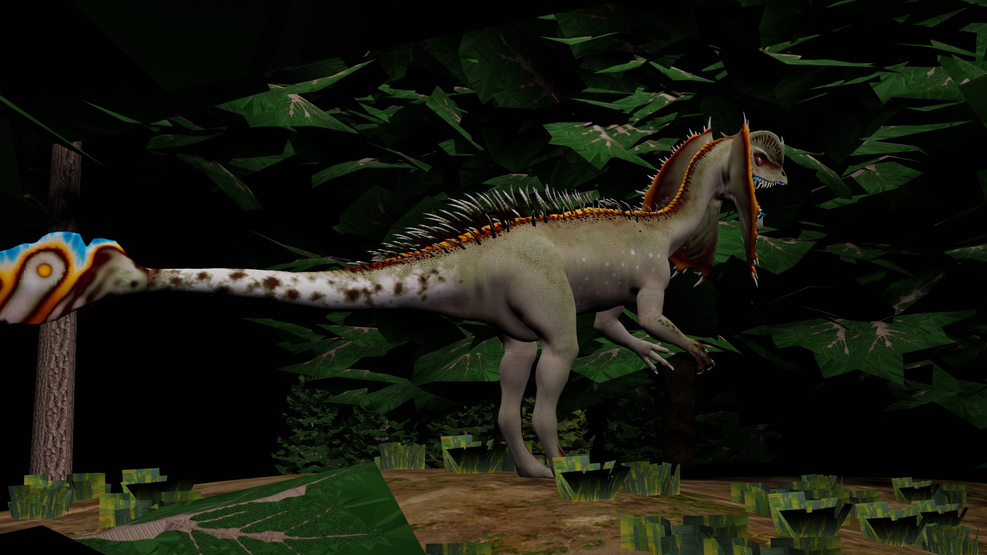 3D Model Realistic Dilophosaurus 3D Model - TurboSquid 2334622