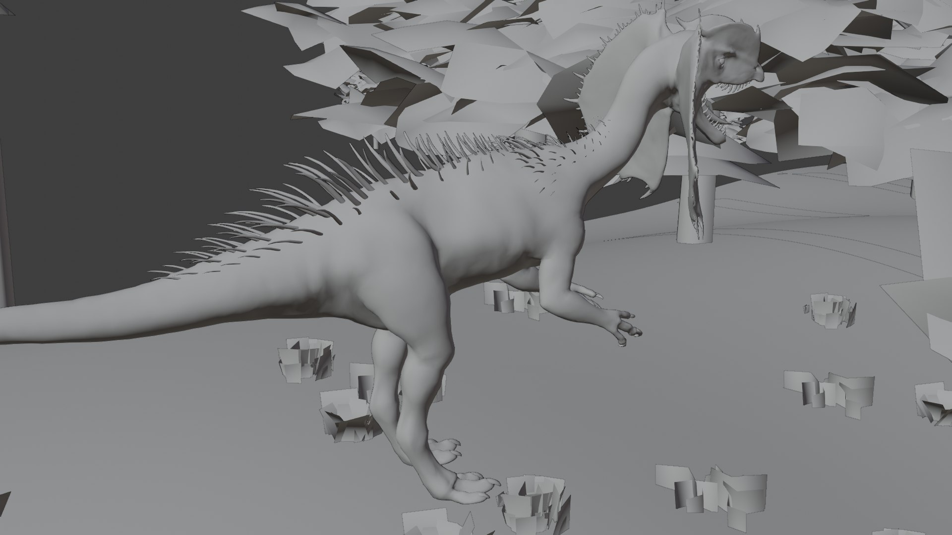 3D Model Realistic Dilophosaurus 3D Model - TurboSquid 2334622