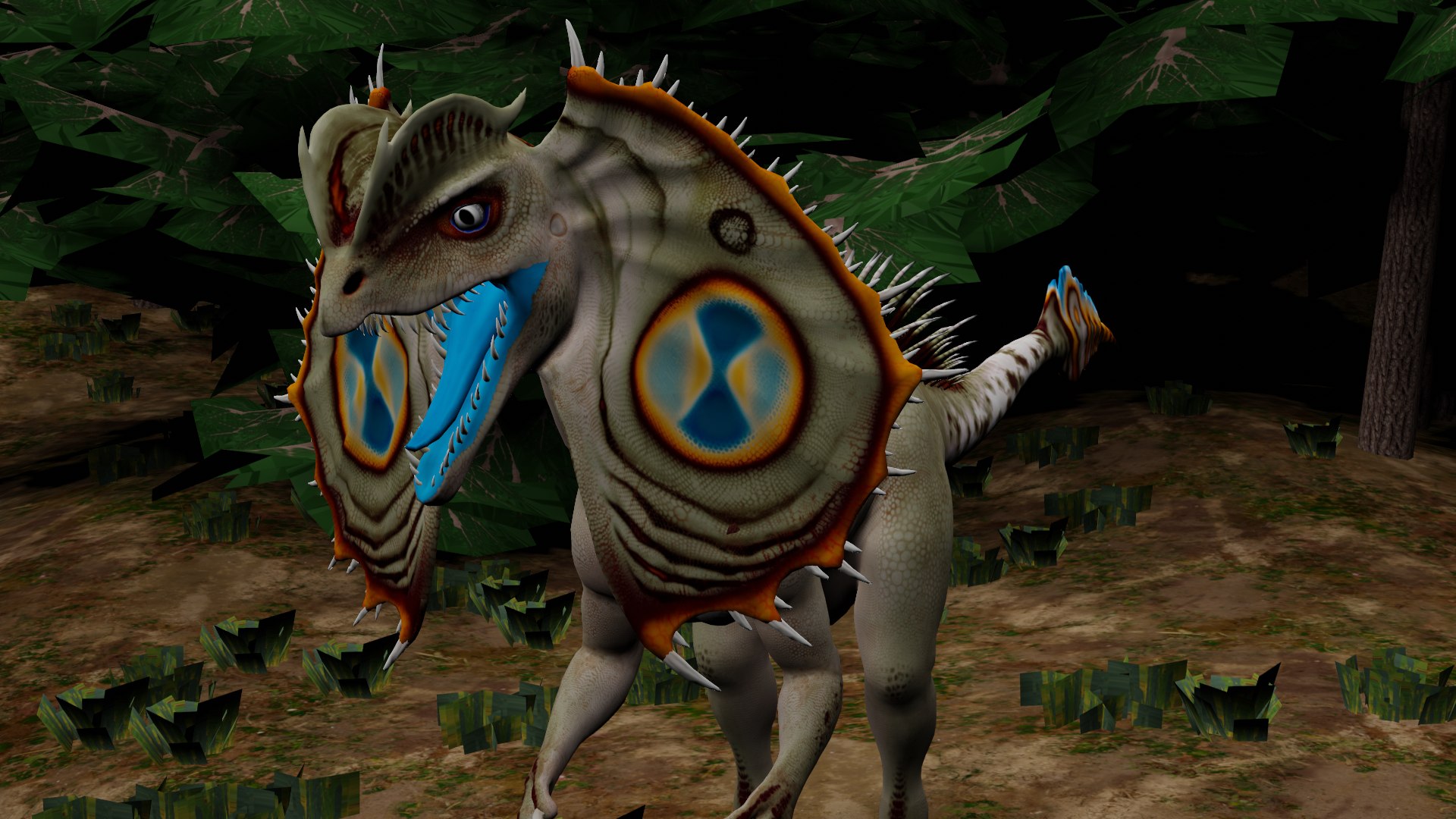 3D Model Realistic Dilophosaurus 3D Model - TurboSquid 2334622