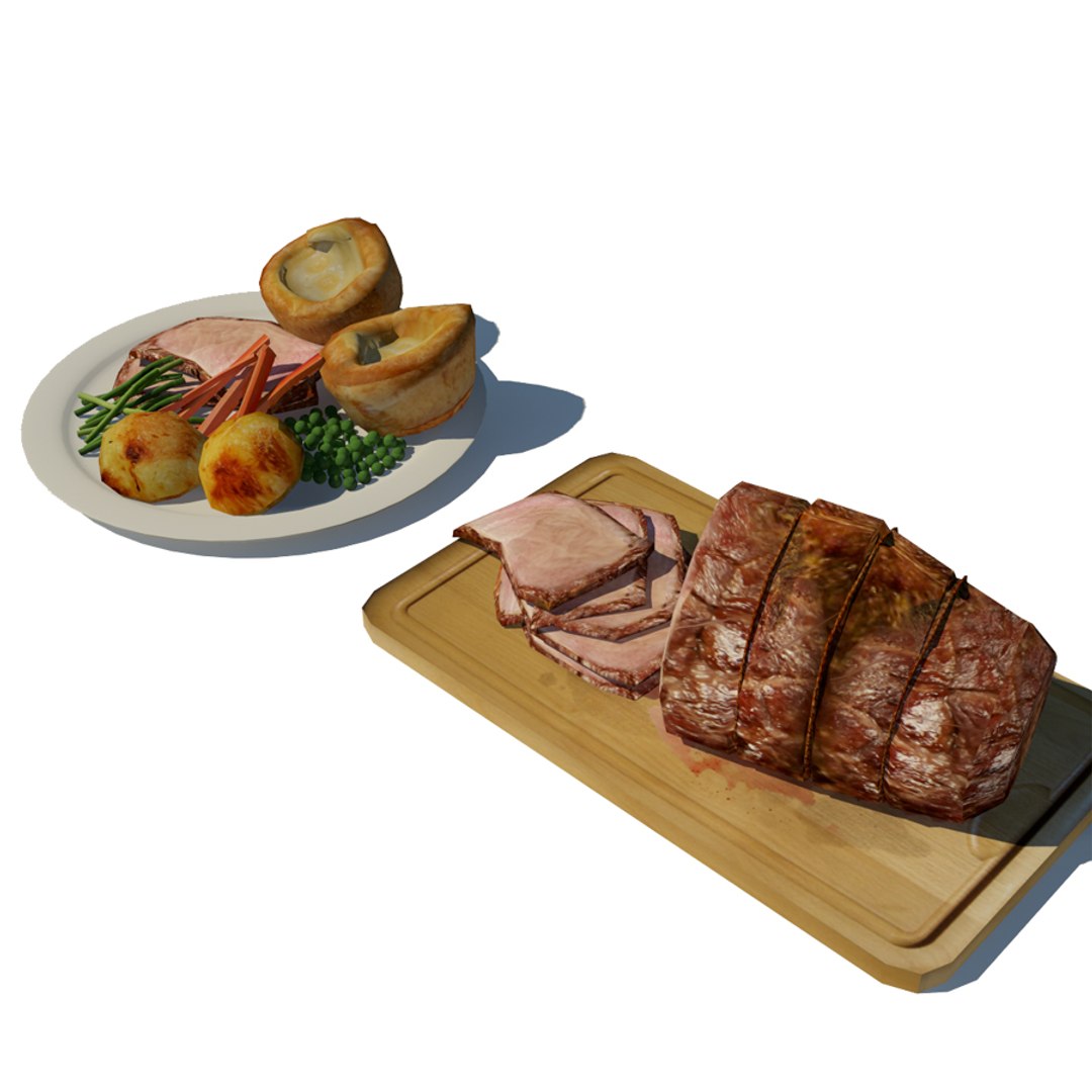 Beef Dinner 3d Obj