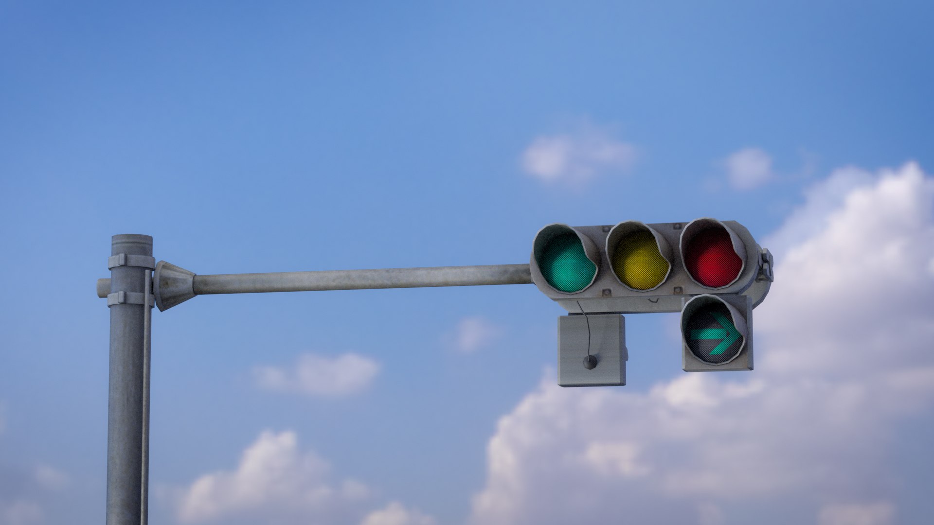 3D Traffic Light Model - TurboSquid 2325498