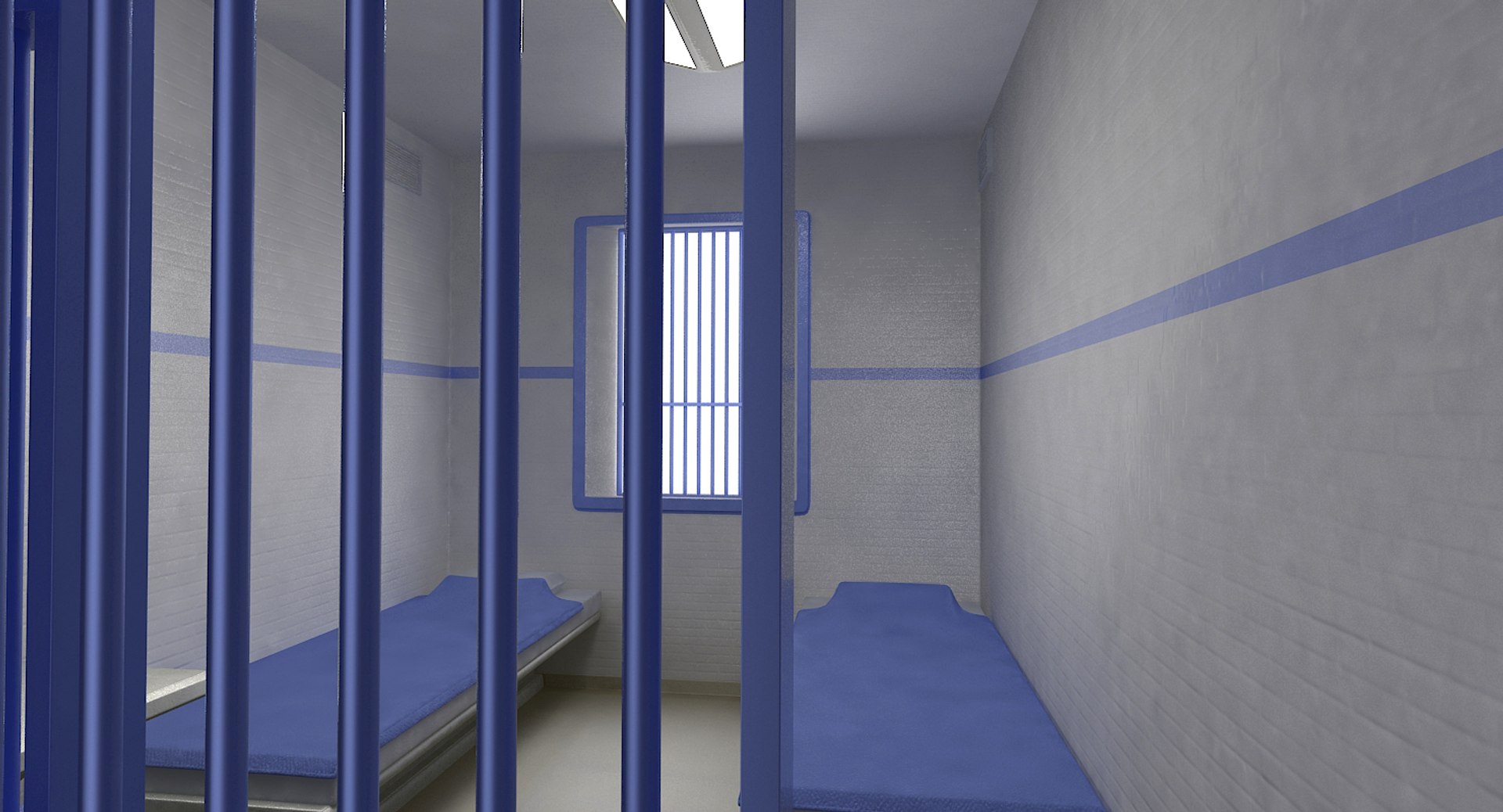 3d Model Of Bed Prison Cell