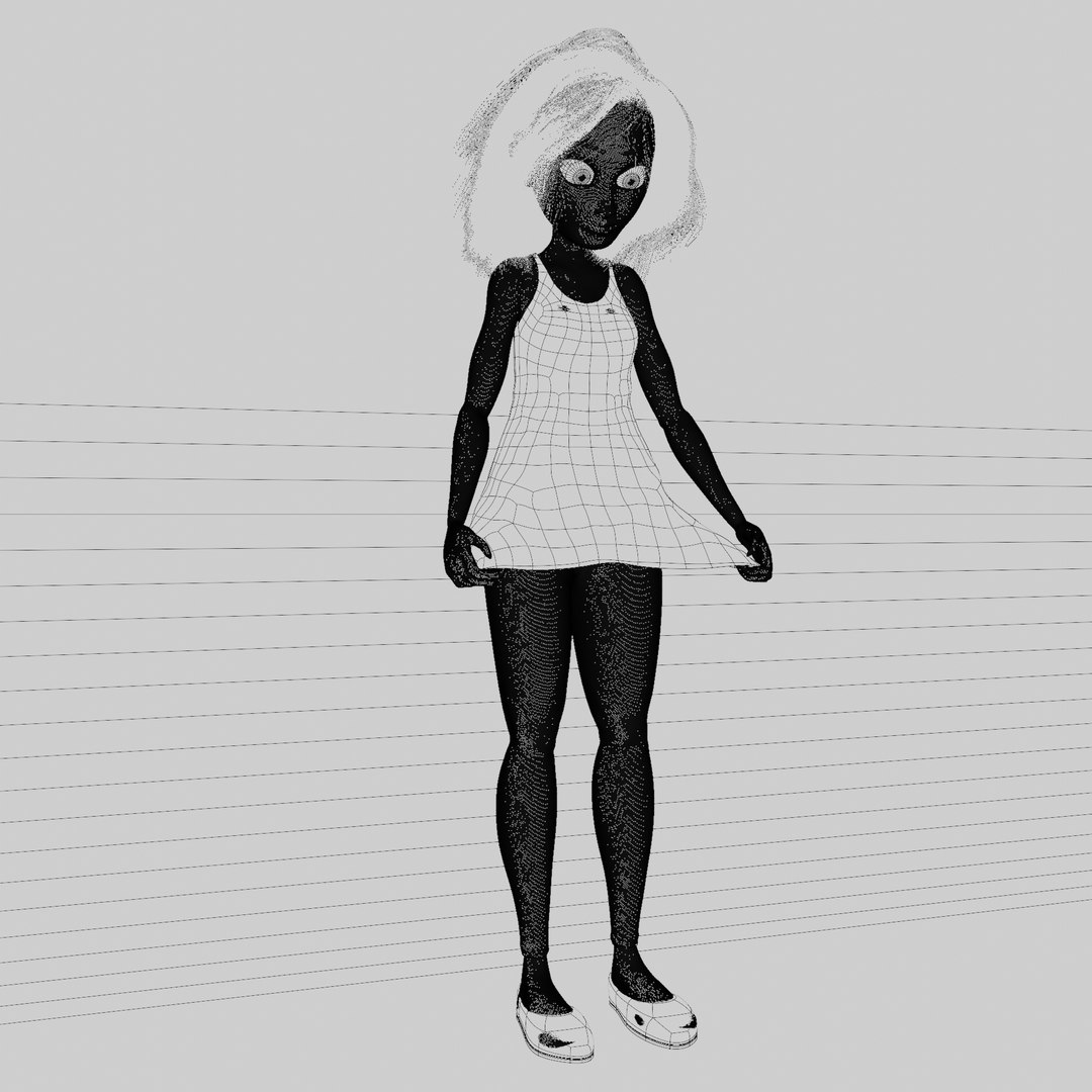 Girl 3d Model Turbosquid 2090478