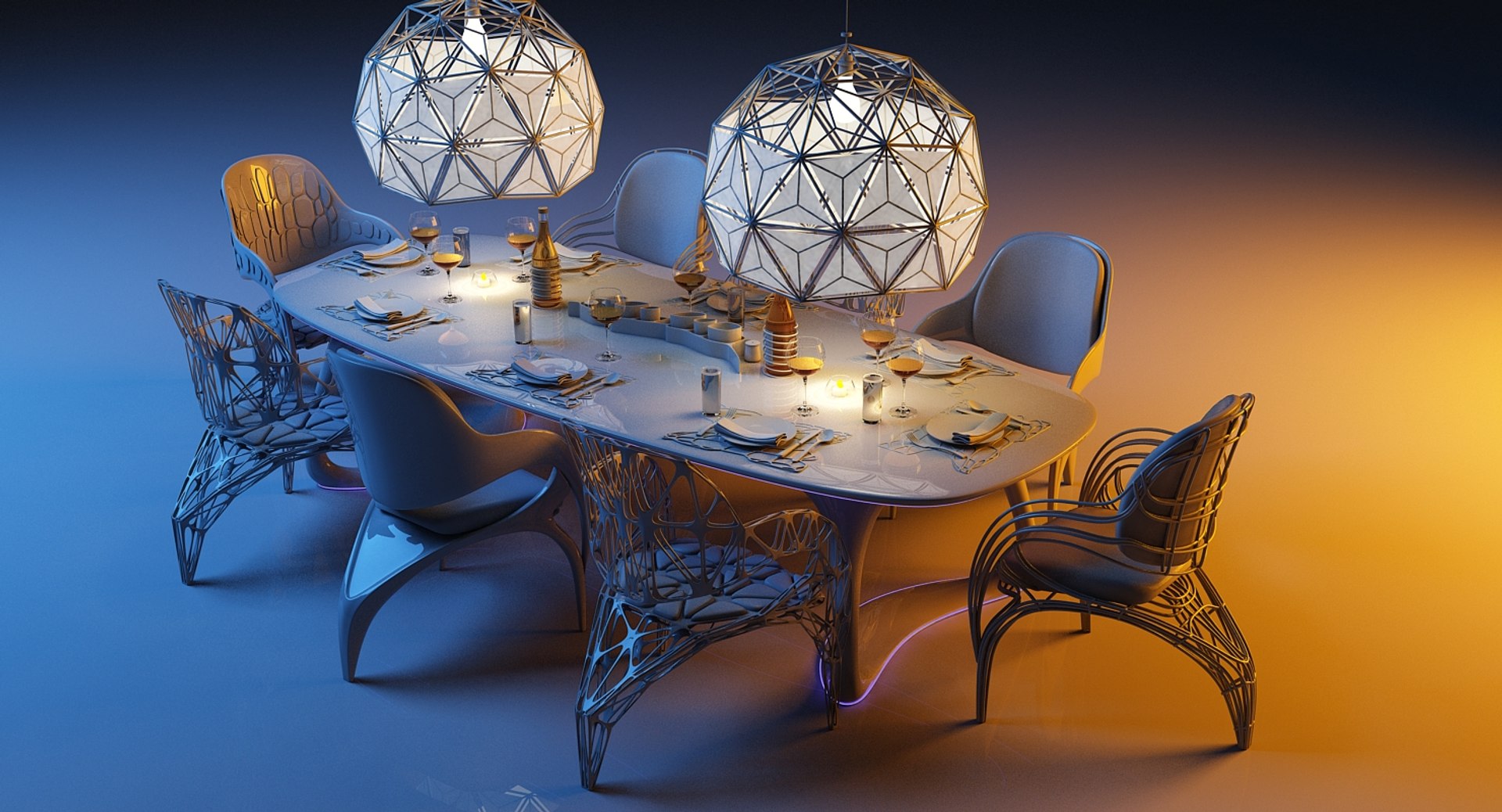 Max Futuristic Dining Table