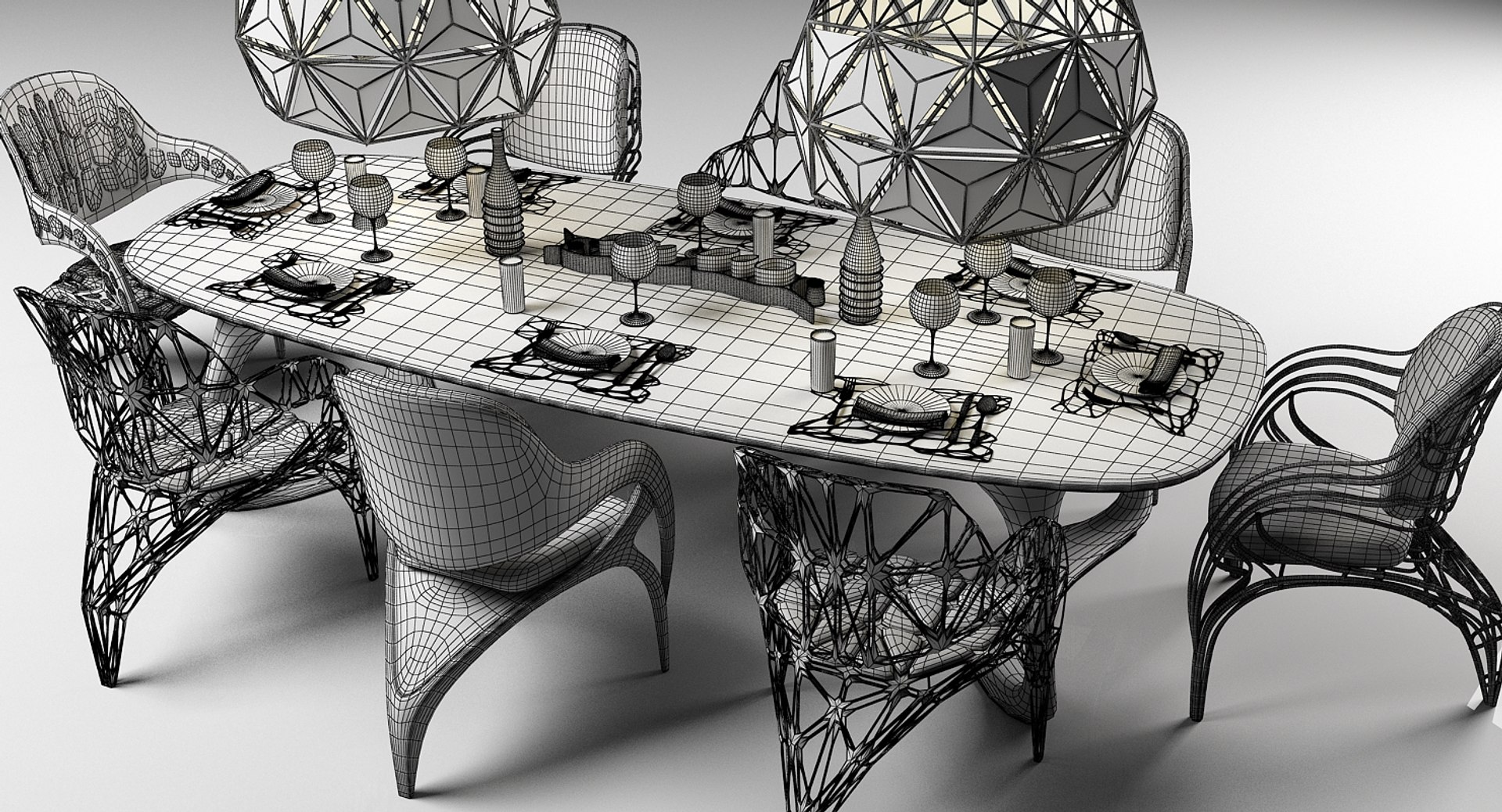 Max Futuristic Dining Table