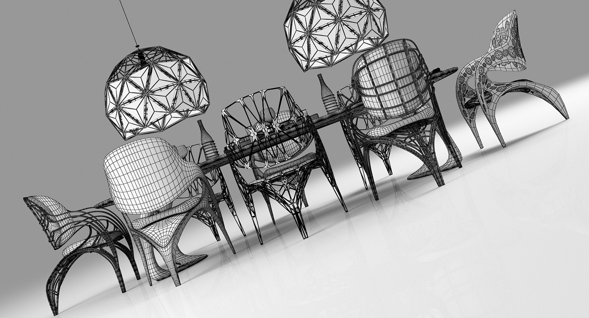 Max Futuristic Dining Table