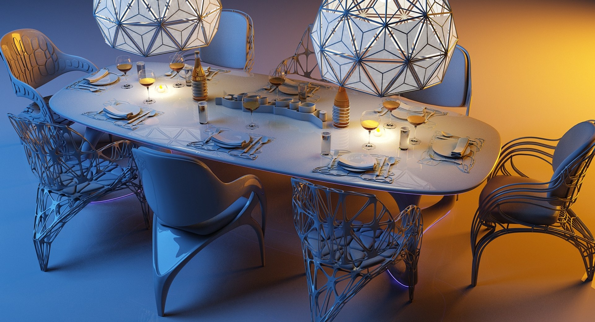 Max Futuristic Dining Table