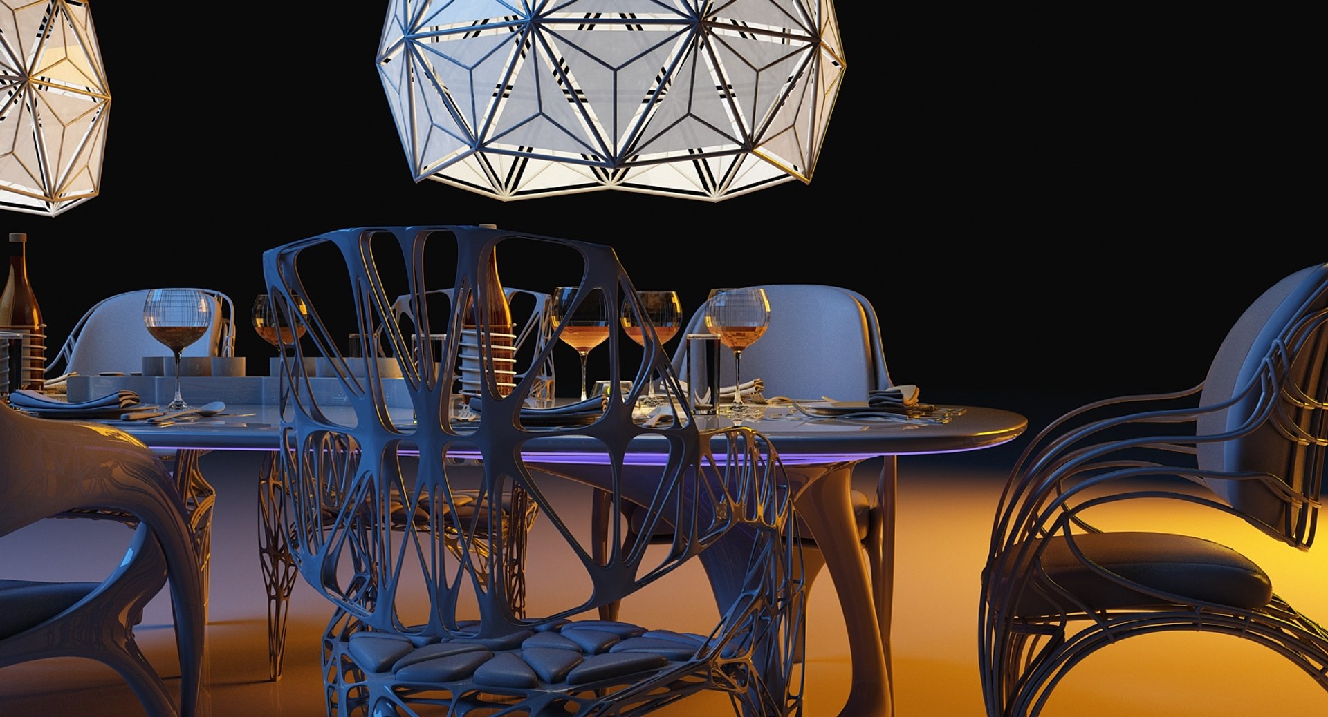 Max Futuristic Dining Table