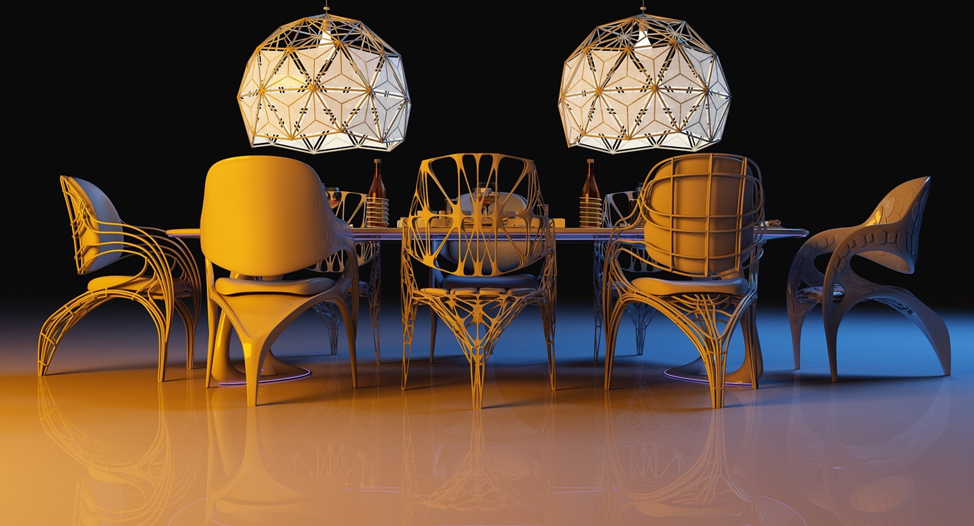 Max Futuristic Dining Table