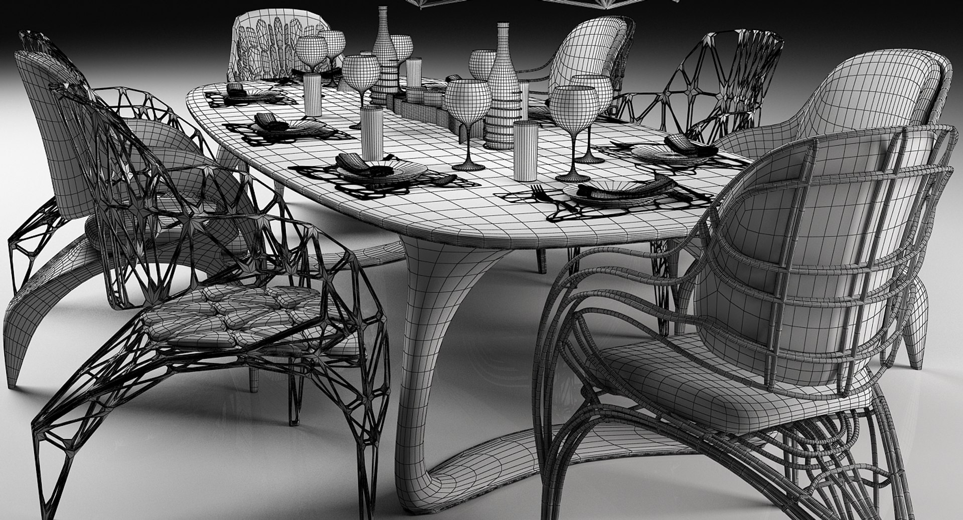 Max Futuristic Dining Table