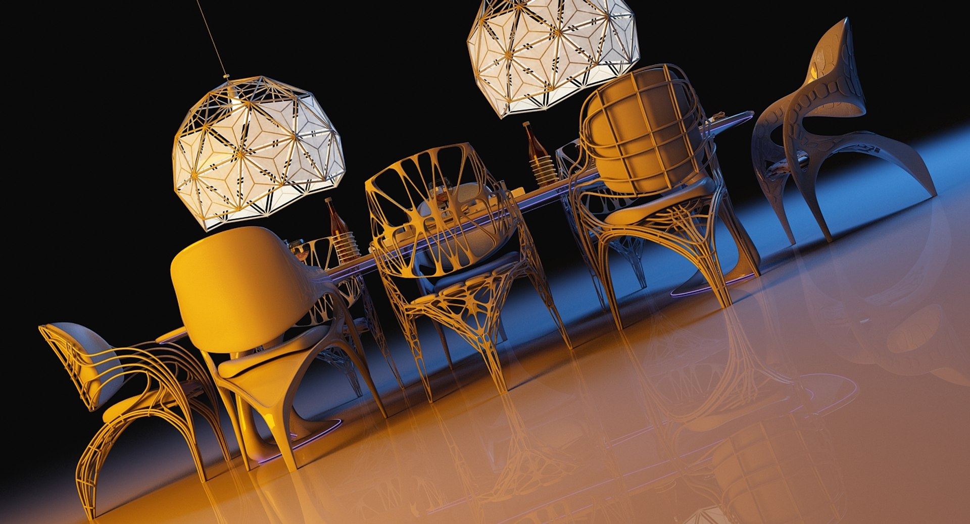 Max Futuristic Dining Table