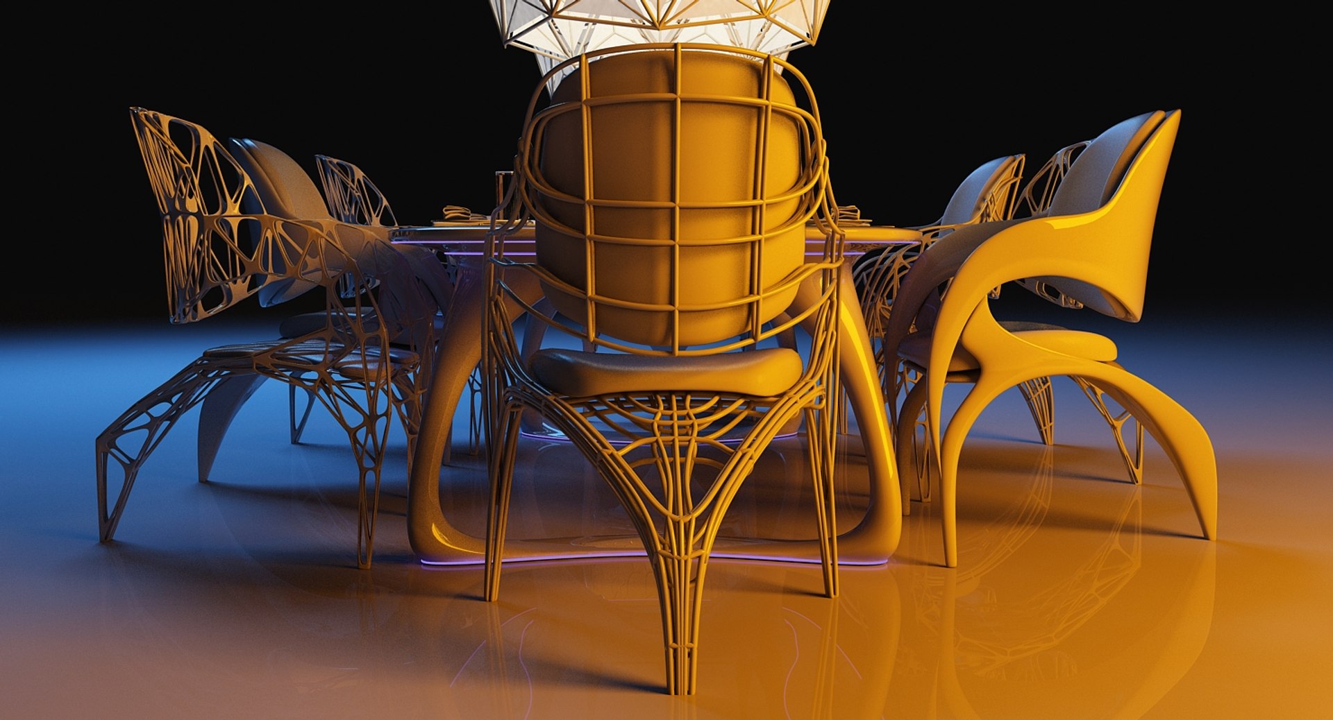 Max Futuristic Dining Table