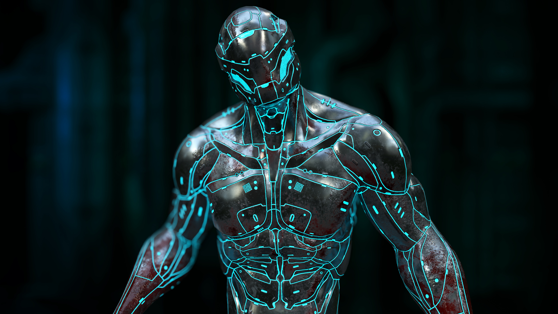 Heavy nano-cyborg model - TurboSquid 1709182