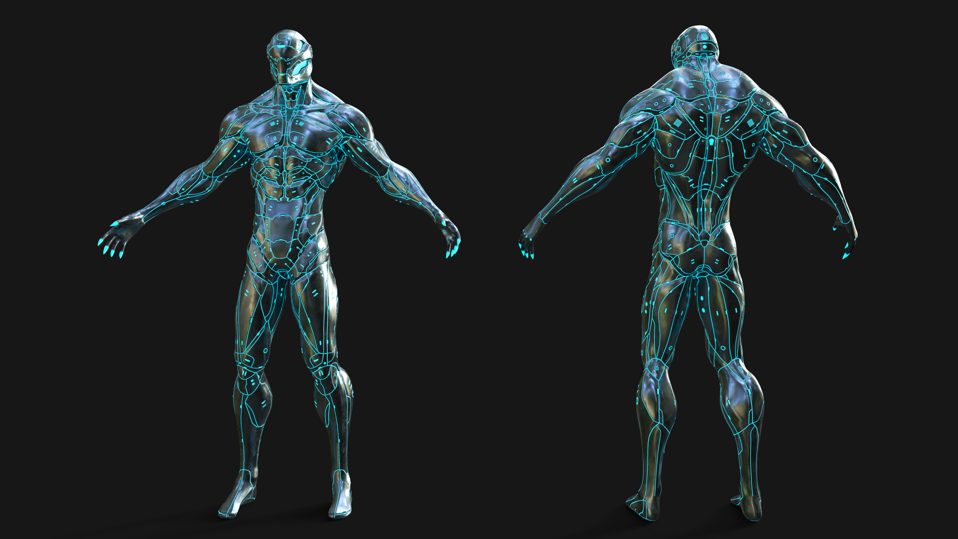 Heavy nano-cyborg model - TurboSquid 1709182