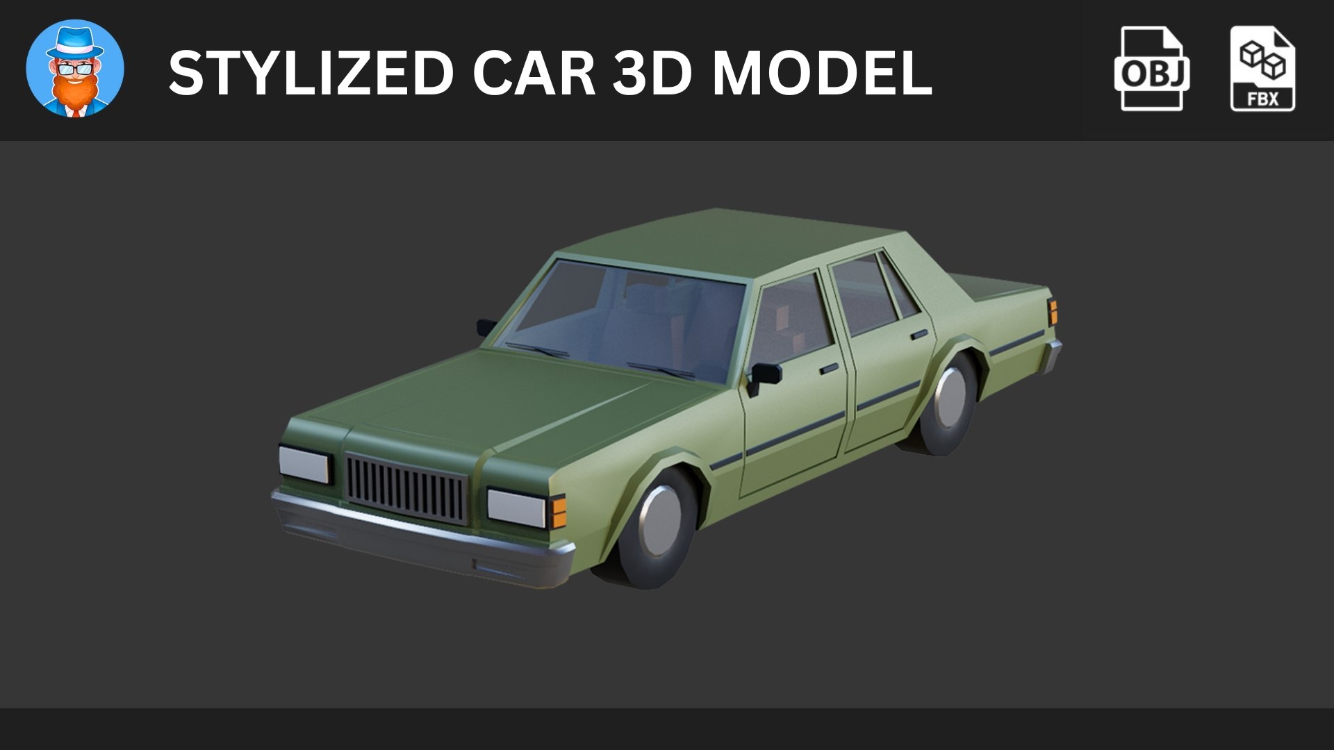 Stylized Car 3D Model - TurboSquid 2400175