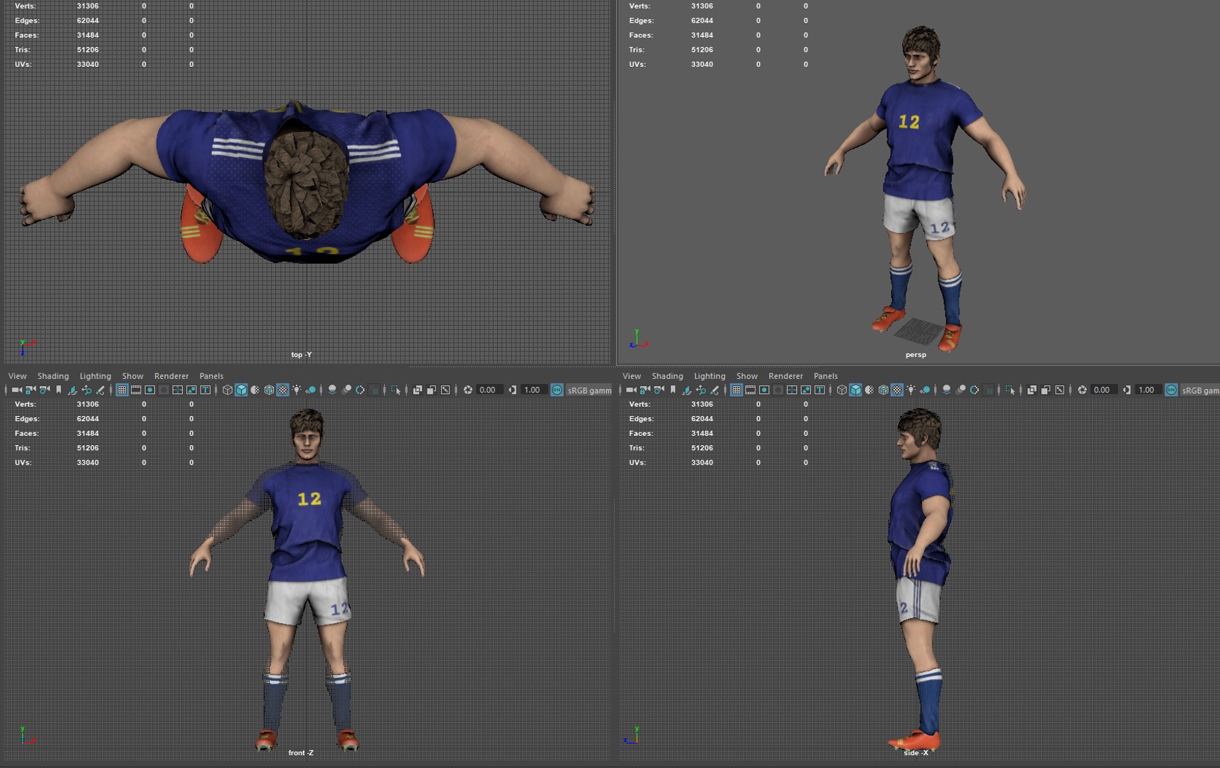 3D Soccer Player - TurboSquid 2181915