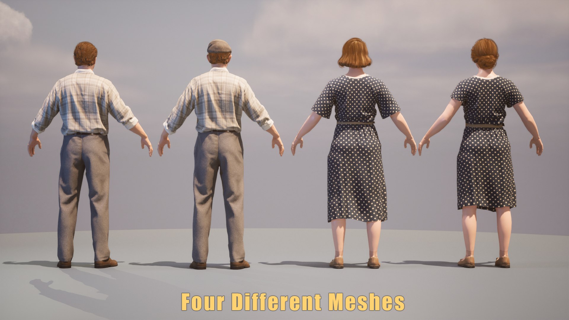 3D Soviet Citizens - TurboSquid 2227049