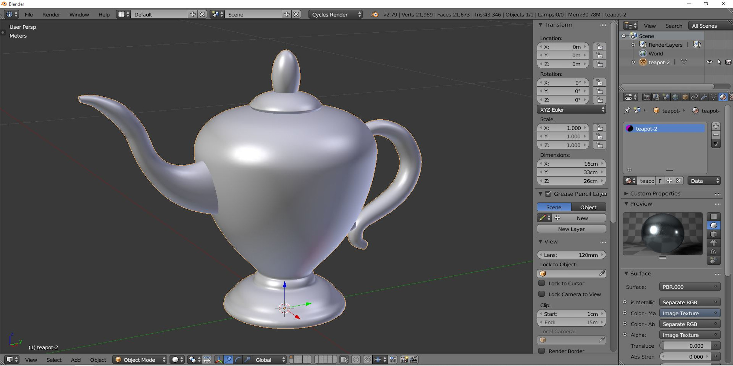 3d teapot 2
